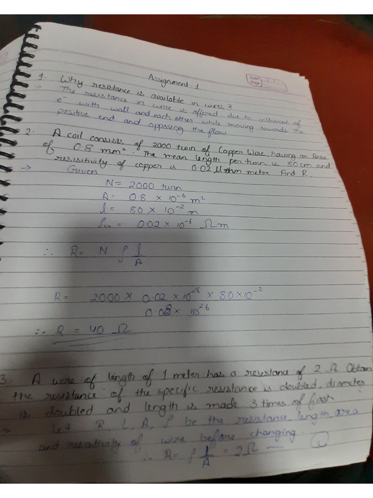 BEE Assignment No.1 | PDF