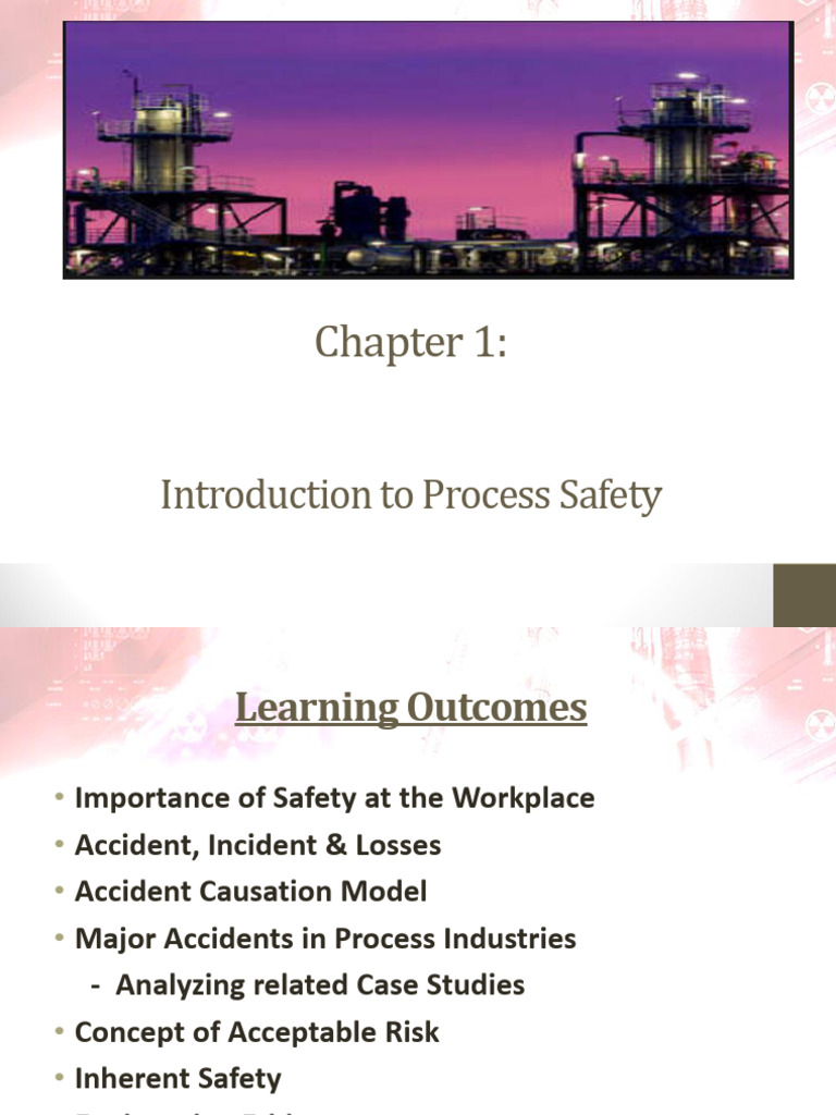 Chapter 1-Introduction To Process Safety | PDF | Risk | Occupational ...