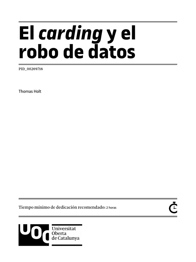 El Carding YEl Robo de Datos | PDF | Suplantación de identidad ...