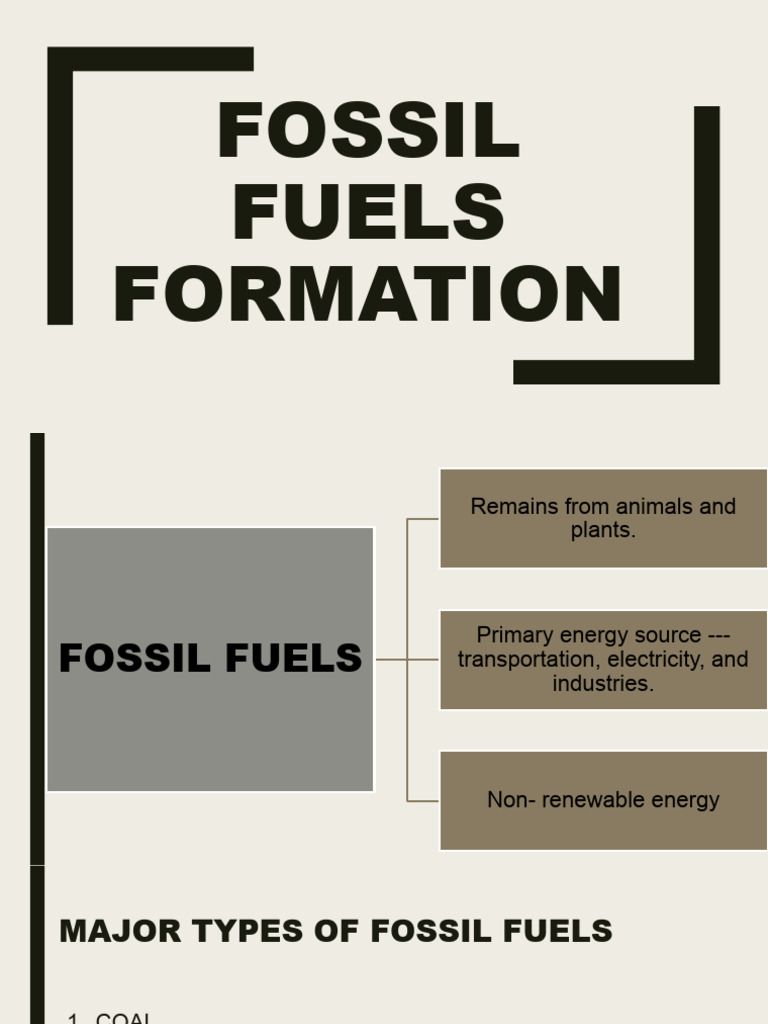 G11 Fossil Fuels Formation | PDF