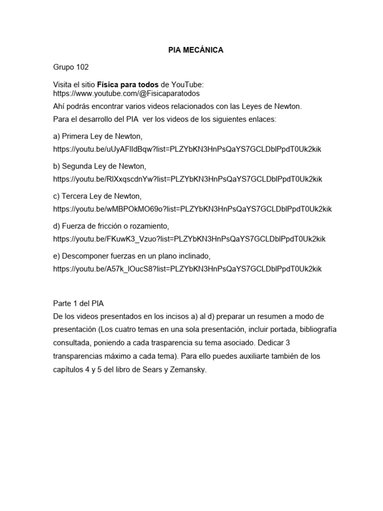 Pia Mecánica 102 Pdf Fricción Tasas Temporales