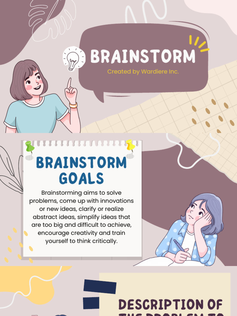 Beige Brown Pastel Playful Manhwa Illustration Brainstorm Presentation ... Beige Brown Pastel Playful Manhwa Illustration Brainstorm Presentation ...