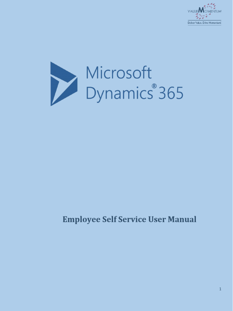 D365 - User Manual - Employee | PDF | Computing | Information Technology