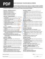 Low Back Questionnaire Spanish Version | PDF | Dolor | Medicina CLINICA