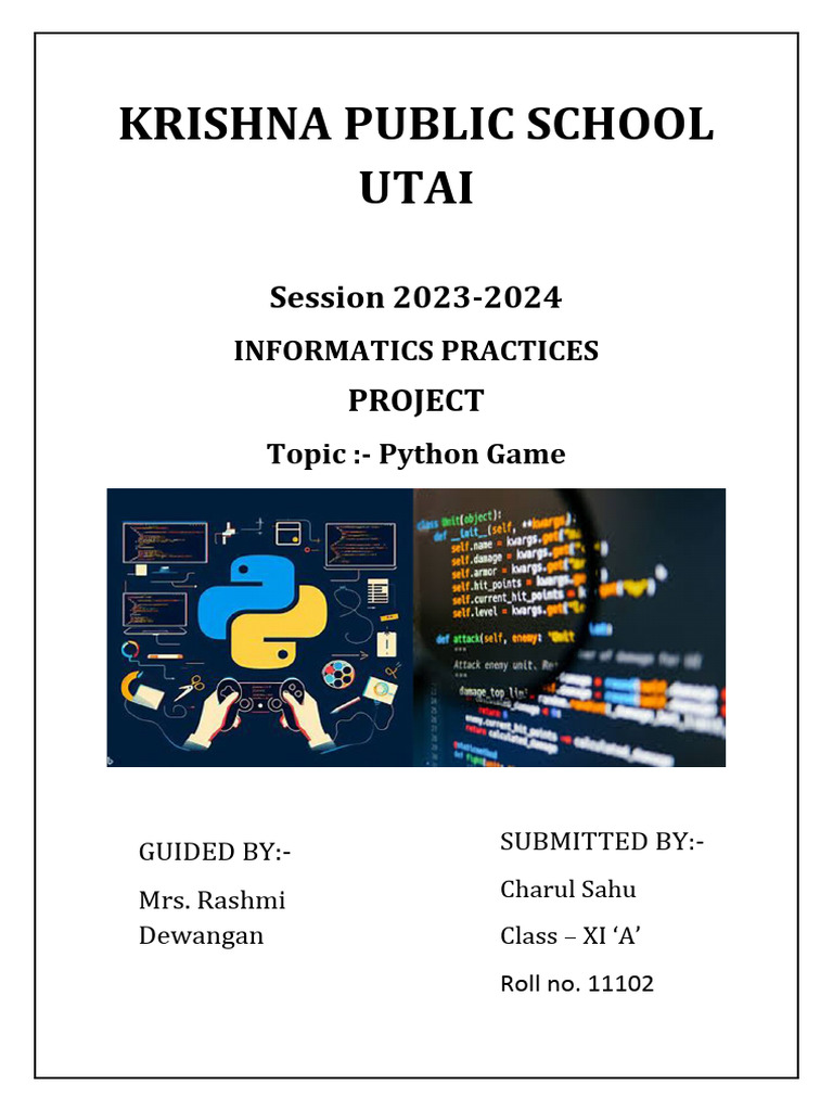 Ip Project | PDF | Python (Programming Language) | Noun