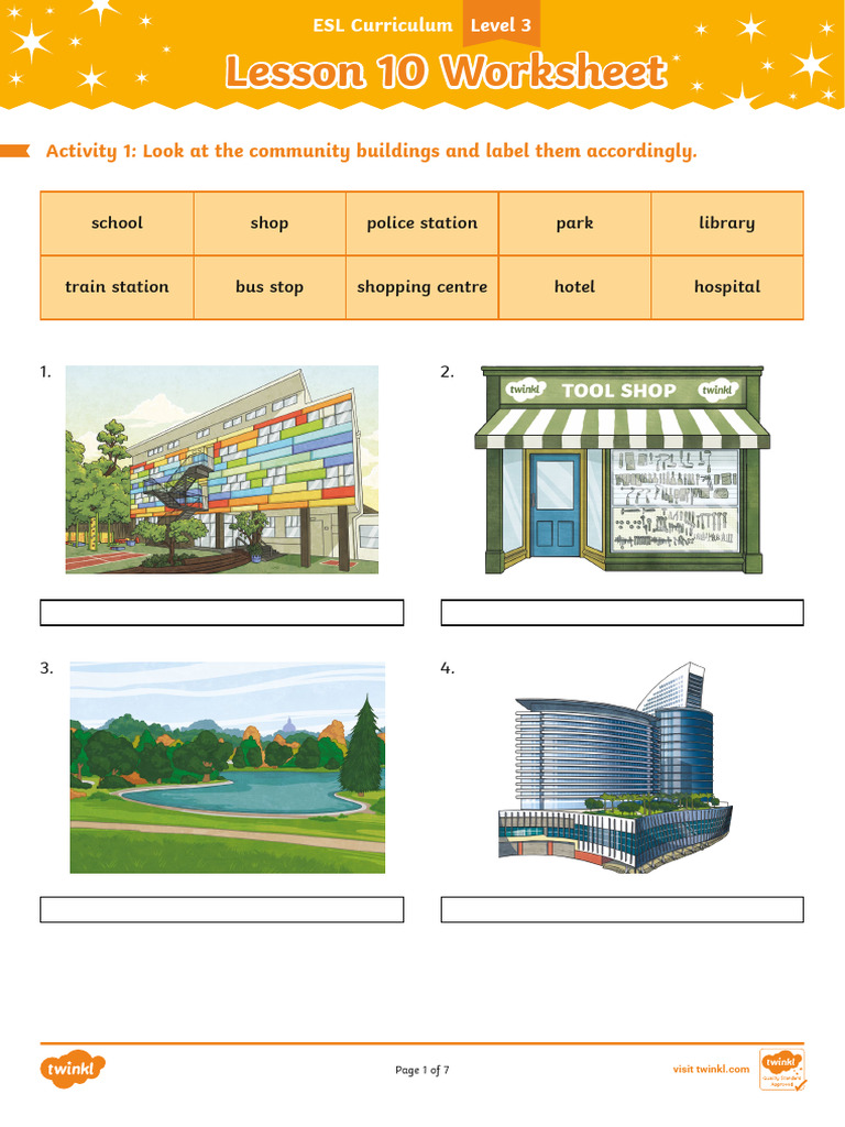 Lesson 10 - Level 3 Interactive Worksheet | PDF | English As A Second ...