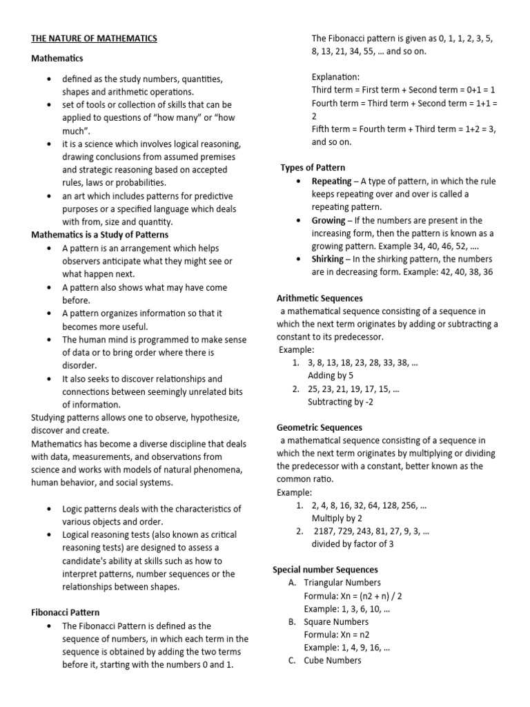 Math in The Modern World Reviewer | PDF | If And Only If | Variable ...