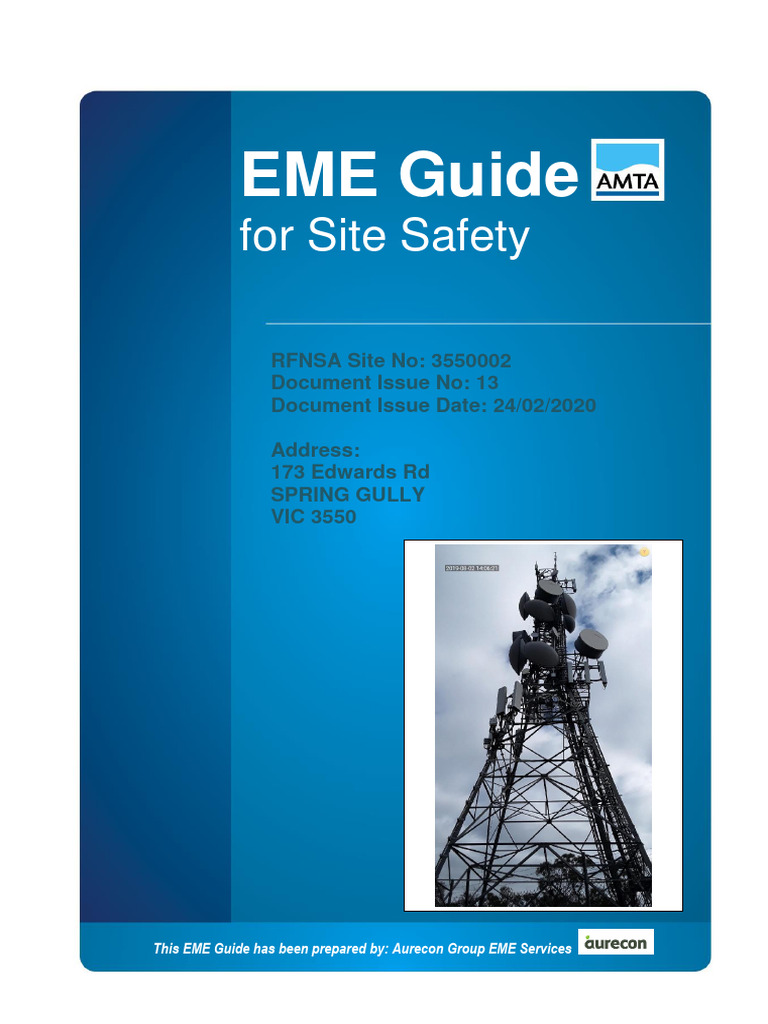EME Site Safety Guide - Spring Gully | PDF | Telecommunications | Wireless