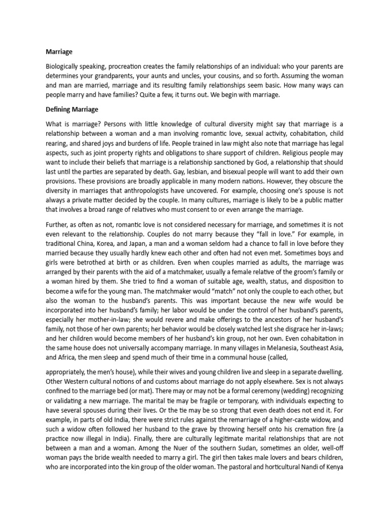 Marriage | PDF | Marriage | Family