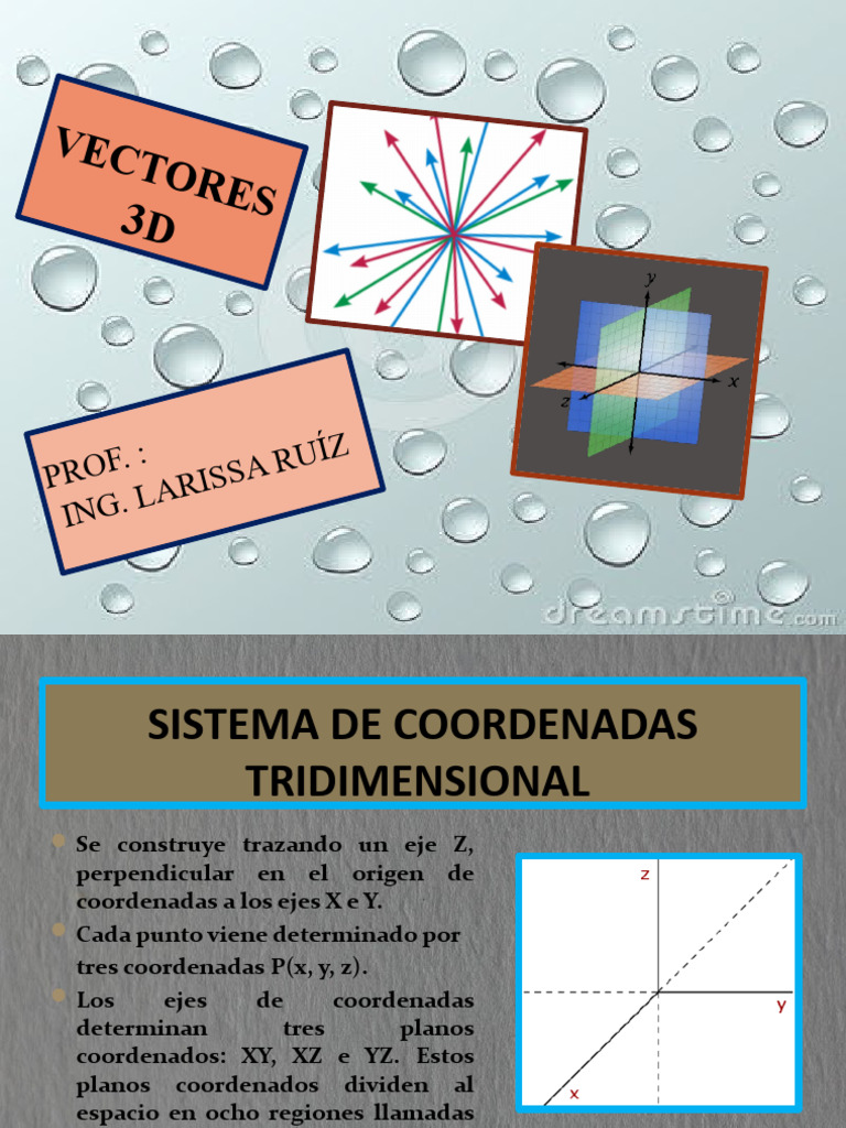 Vectores 3D New | PDF | Vector Euclidiano | Escalar (Matemáticas)