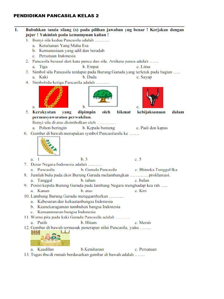 Pendidikan Pancasila Kelas 2 | PDF