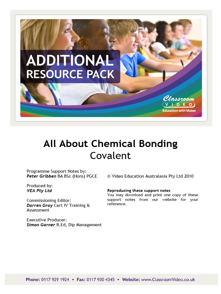 All About Chemical Bonding - Covalent | PDF | Chemical Bond | Covalent Bond