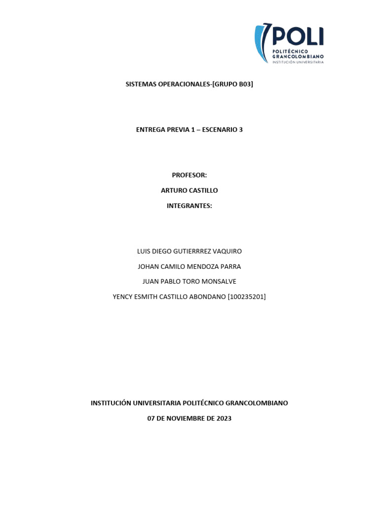 Entrega1 Escenario3 SistemasOperacionales | PDF | Java (lenguaje de programación) | Programación