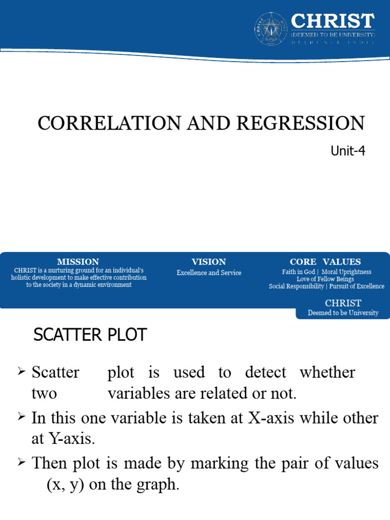 Correlation and Regression | PDF | Linear Regression | Dependent And Independent Variables