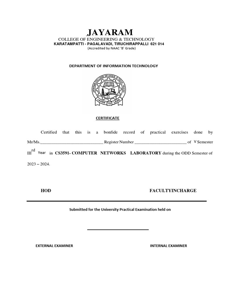 Computer Networks IT | PDF | Computer Network | Internet Standards