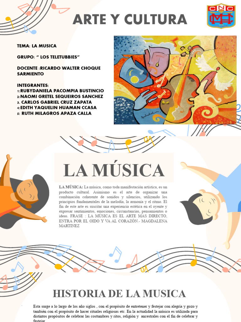 Historia y Clasificación de la Música | PDF | Sonido | Instrumentos ...