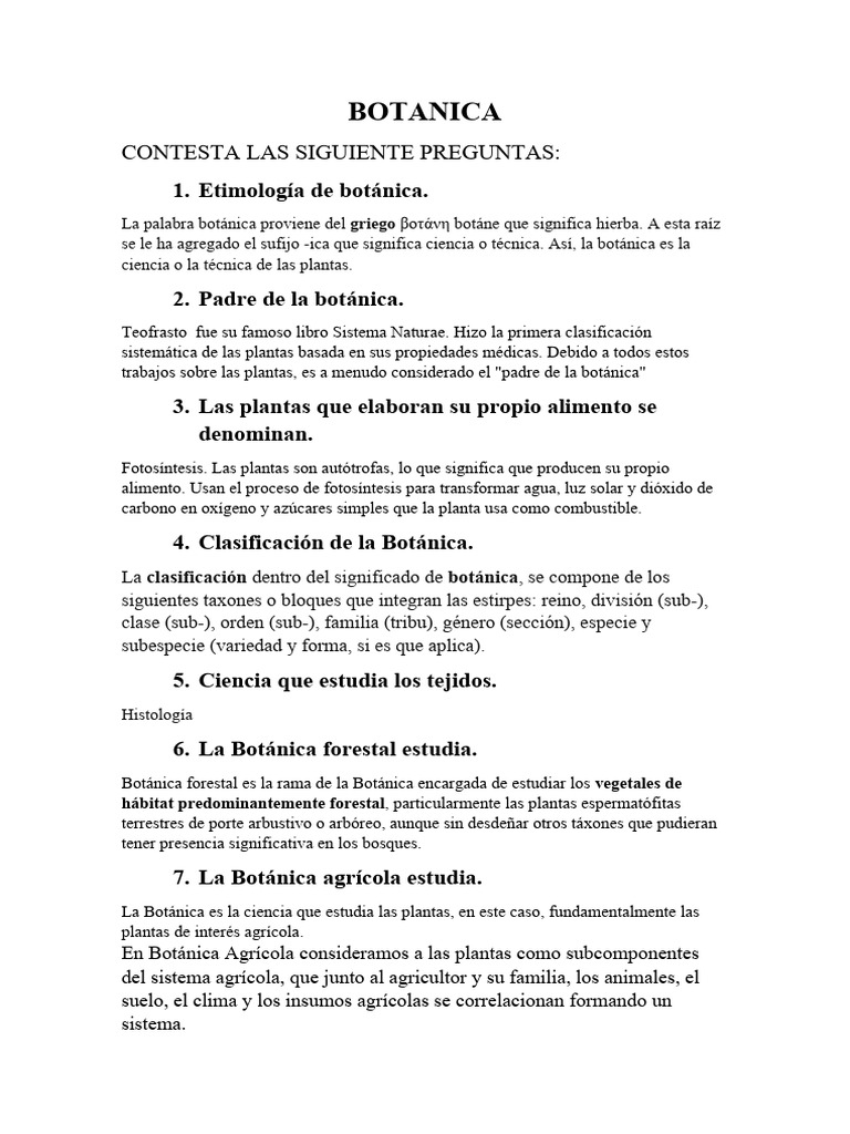 Botanica | PDF | Botánica | Plantas