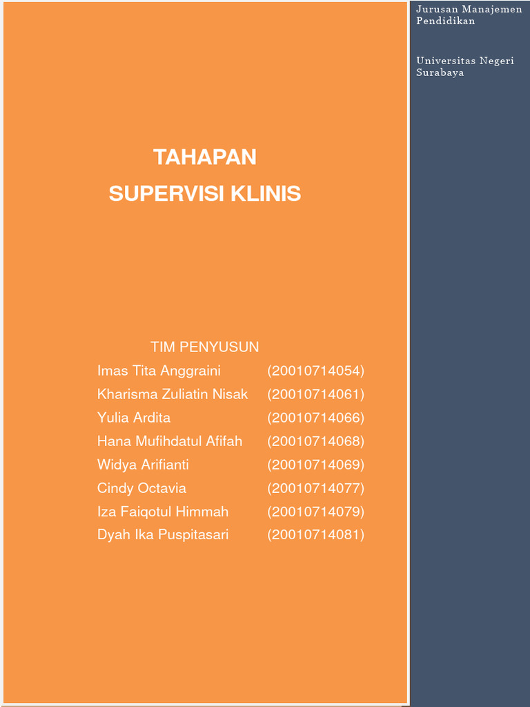 Kel 3. Tahapan Supervisi Klinis | PDF | Karier & Perkembangan