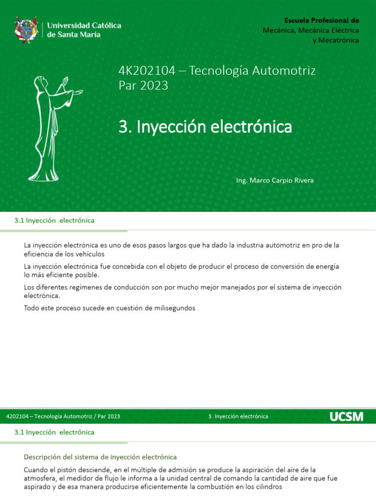 Inyeccion Electronica | PDF | Inyección de combustible | Motores
