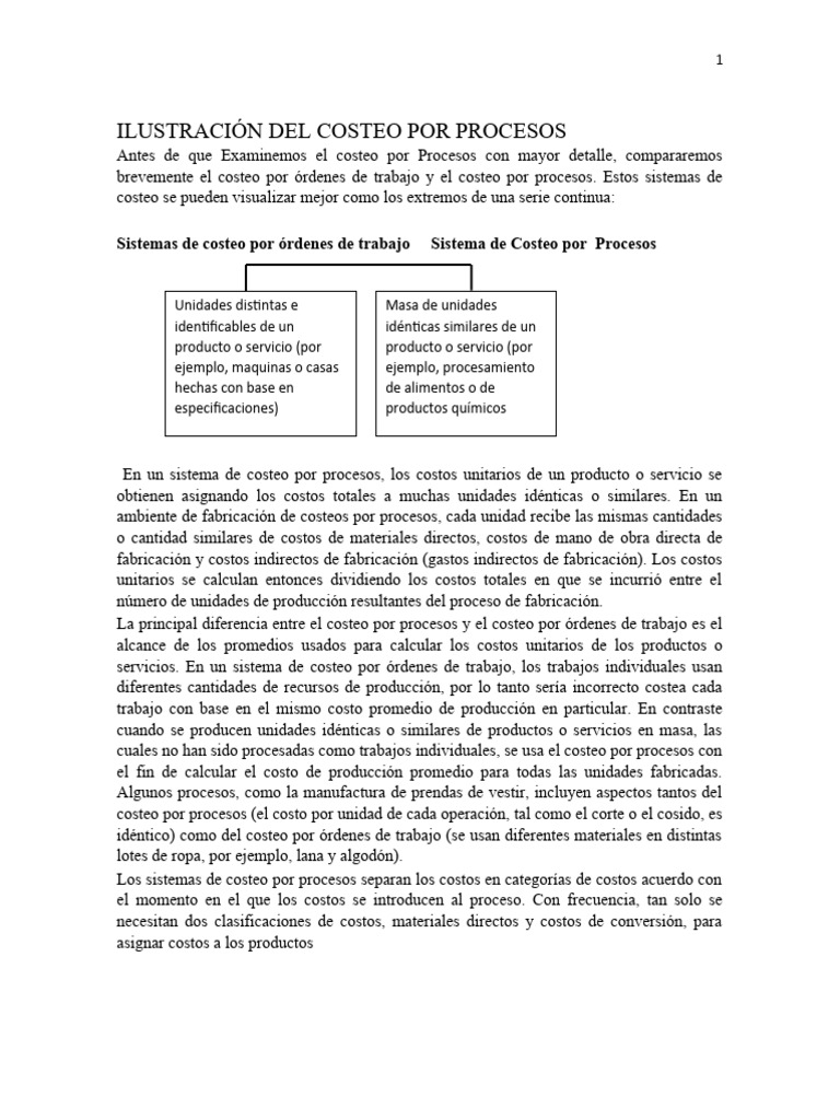3-Costeo Por Procesos | PDF | Inventario | Business