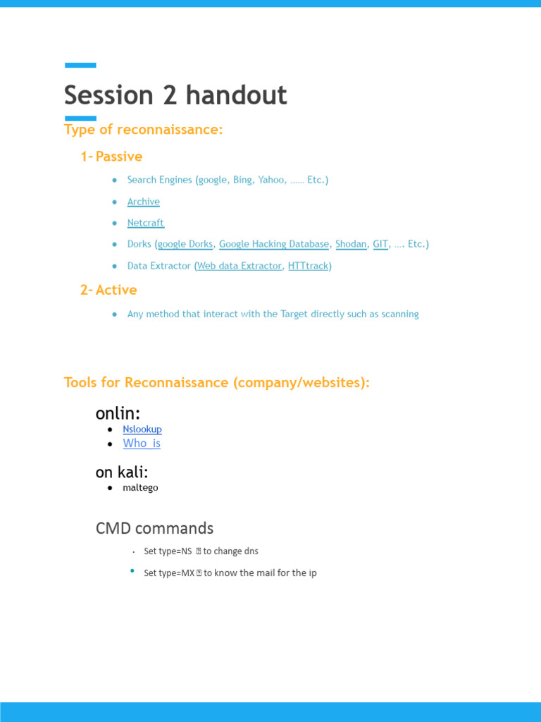 Day2 Handout | PDF | Transmission Control Protocol | Computer Data