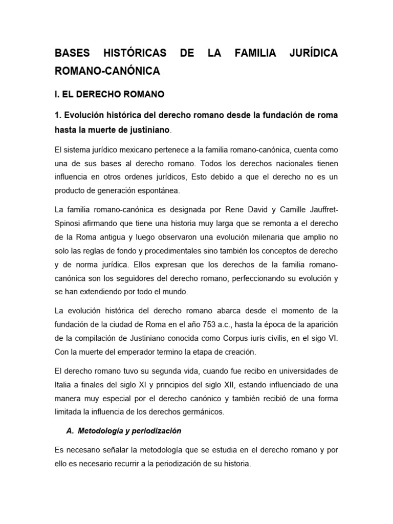 Familia Canonica | PDF | Ley romana | imperio Romano