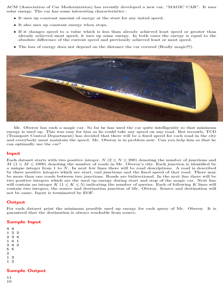 Optimize Energy Use for MAGIC CAR | PDF | Teaching Methods & Materials ...