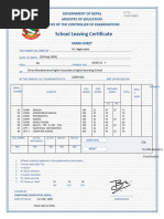 SLC Certificate | PDF | Educational Assessment And Evaluation ...