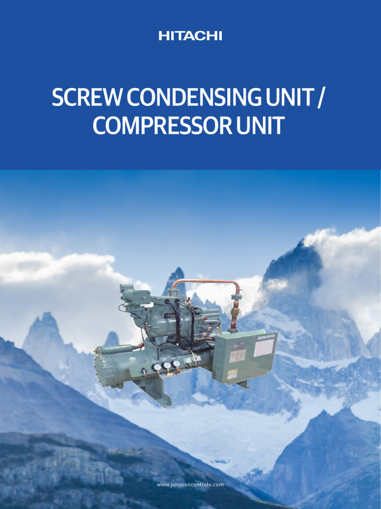 Hitachi RSU Condensing Unit Overview | PDF | Valve | Refrigerator