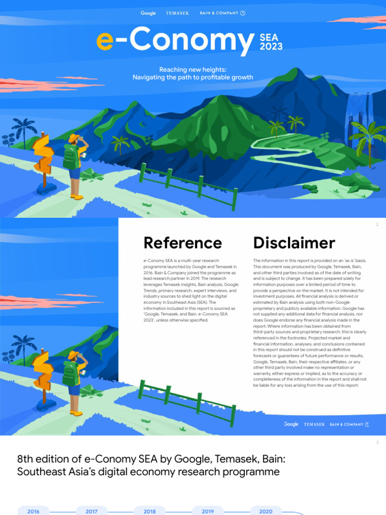 E Conomy Sea 2023 Report | PDF | Economic Growth | Macroeconomics