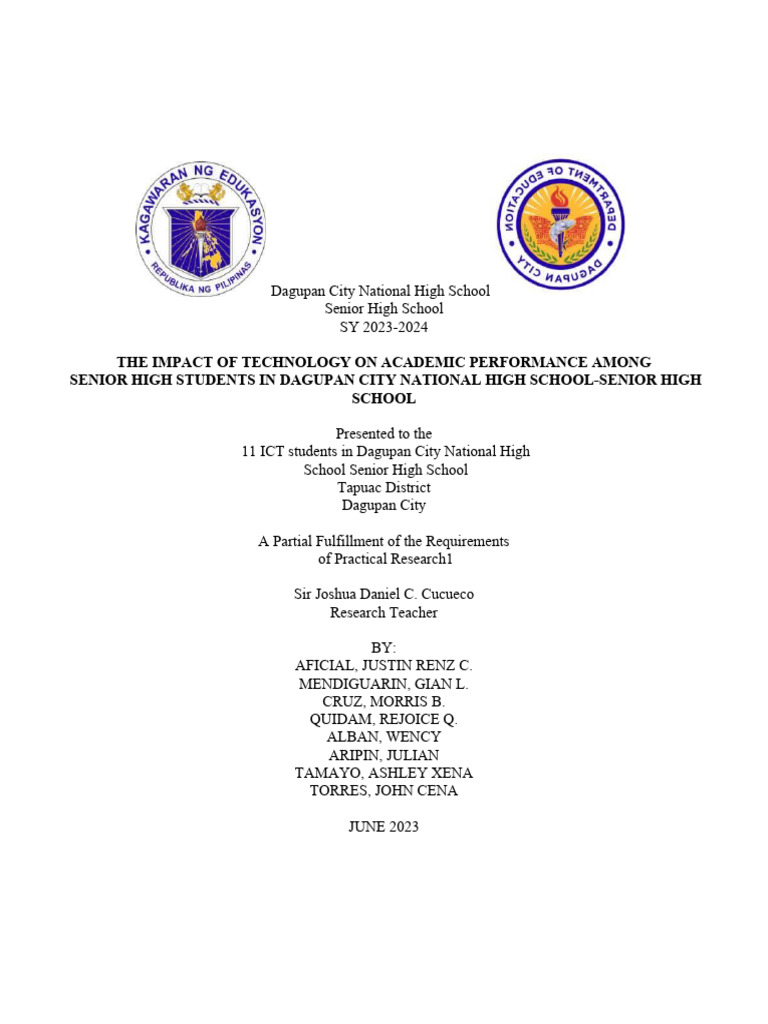 Impact of Technology On Academic Performance | PDF | Learning ...