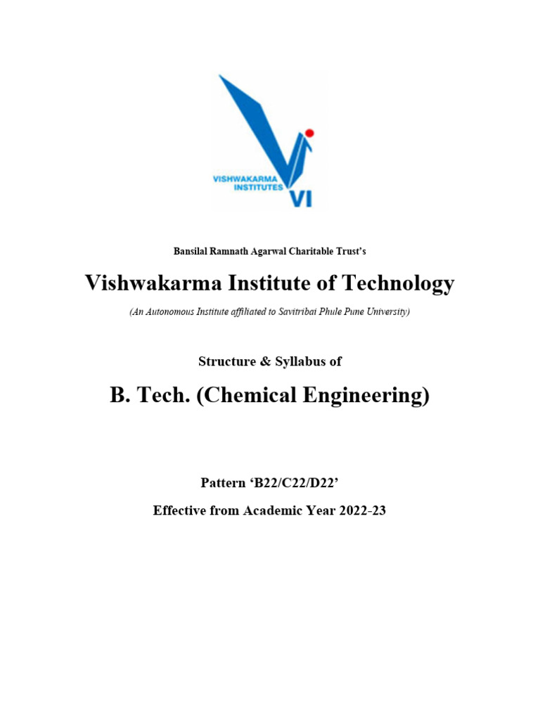TY - Chemical Syllabus 2022 23 | PDF | Heat Transfer | Chemical Equilibrium