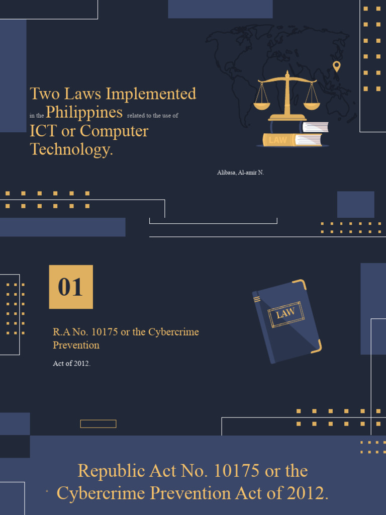 Two Laws Implemented in The Philippines Related To The Use of ICT or ...