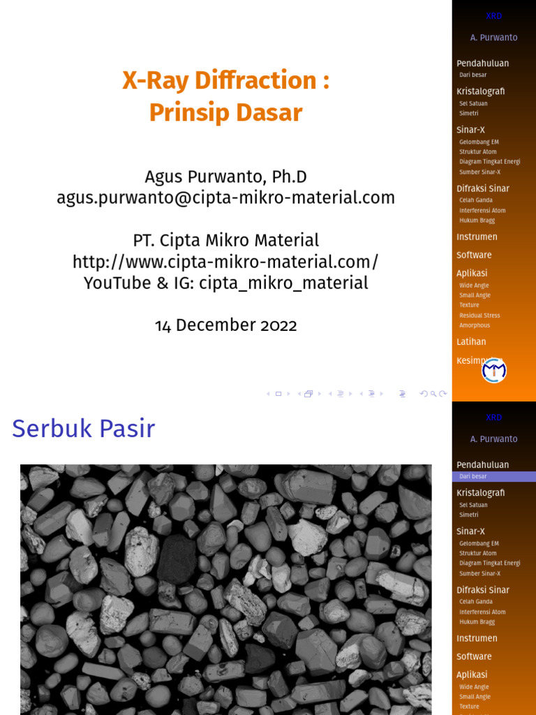 Prinsip Dasar XRD | PDF