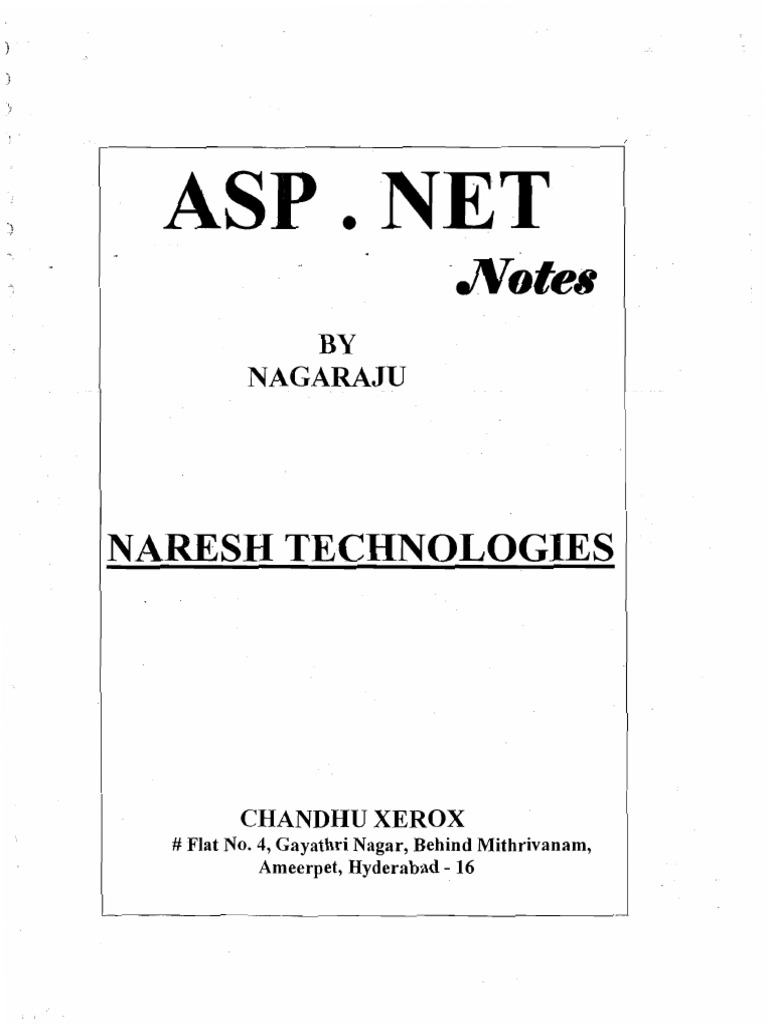 Naresh ASP Net | PDF