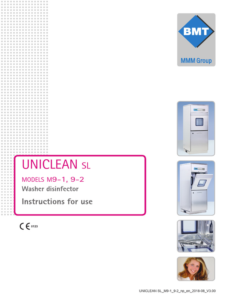UNICLEAN SL - M9-1 - 9-2 - NP - en - 2018-08 - V3.00 | PDF | Washing ...