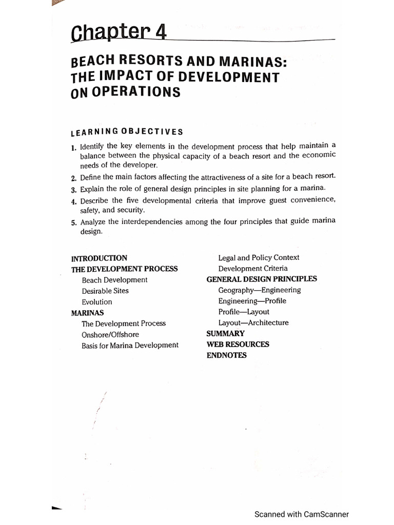 Cap. 4 Beach Resorts and Marinas The Impact of Development On ...