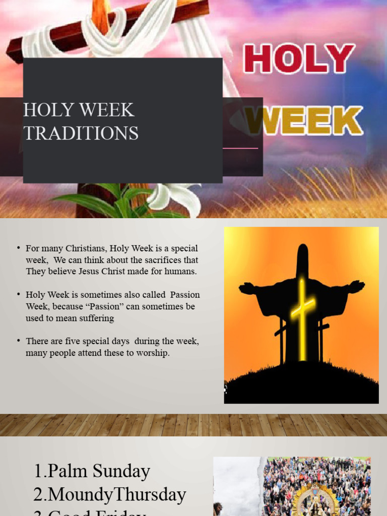 Holy Week Traditions and Significance | PDF | Social Science | Wellness