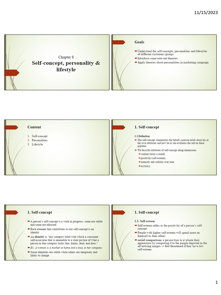 Chapter 8 | PDF | Self Concept | Id