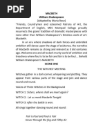 Creative Macbeth Scene Rewrite Assignment | PDF | Macbeth ...