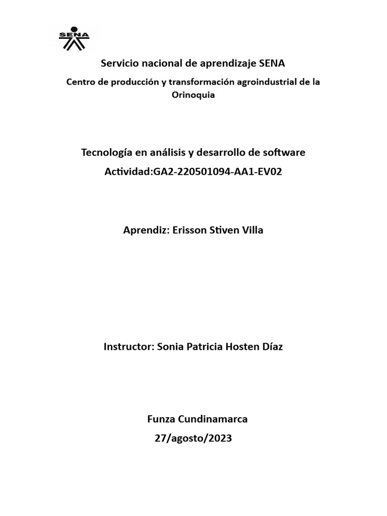 Ga2 220501094 Aa1 Ev02 | PDF | Software | Sistema operativo Ga2 220501094 Aa1 Ev02 | PDF | Software | Sistema operativo