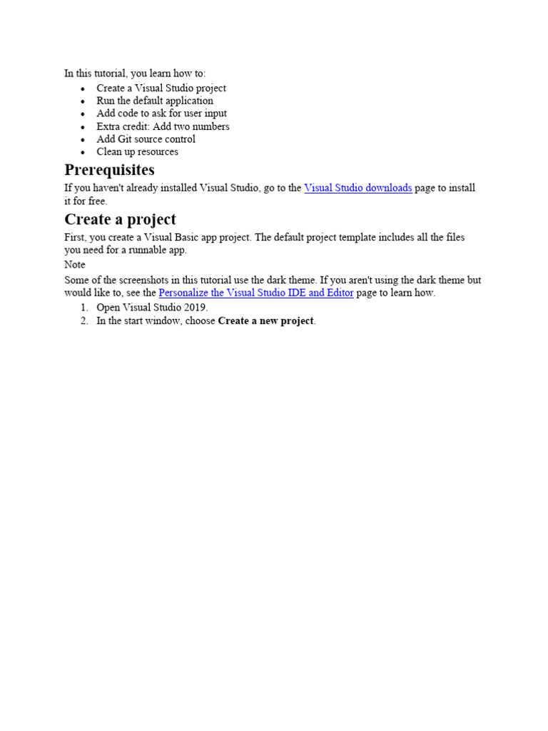 Create VB Net Project | PDF | Command Line Interface | Computer Engineering