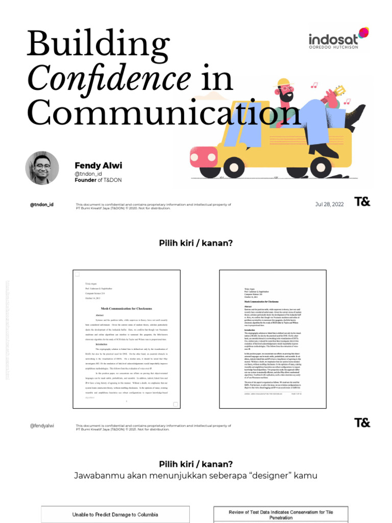 Building Confidence in Communication by TNDON | PDF | Persuasion | Rhetoric