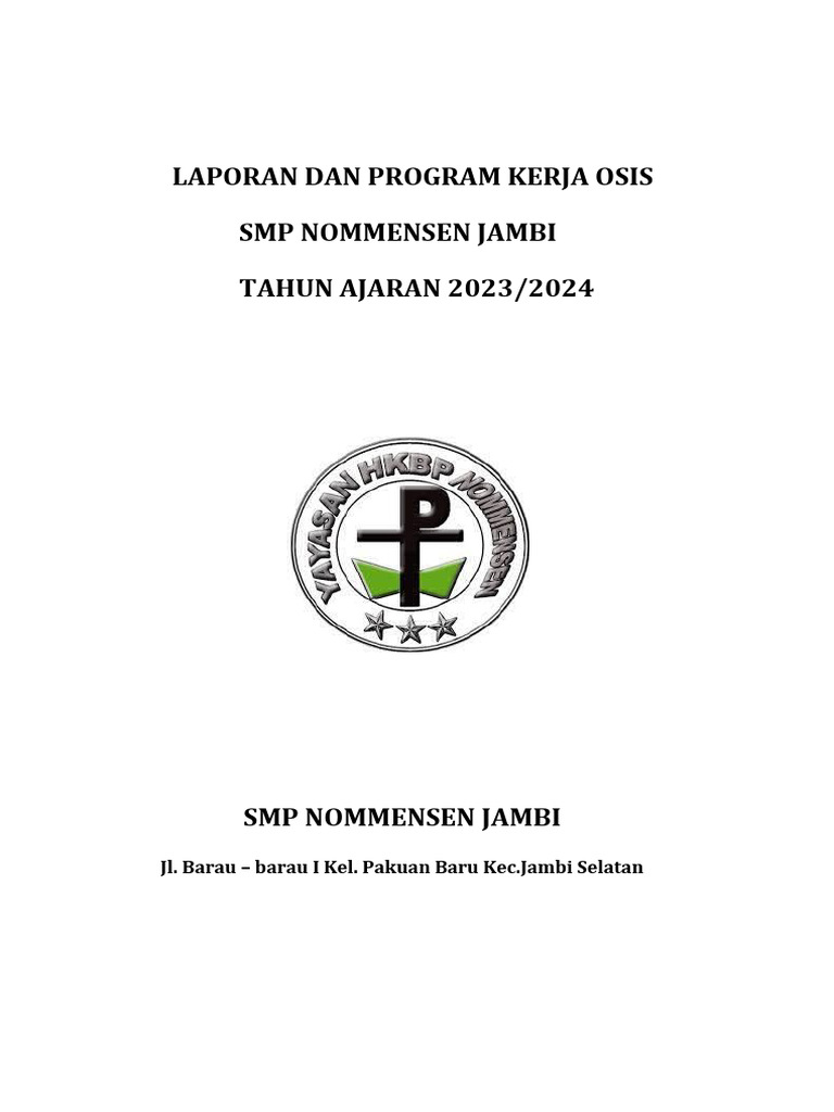 Laporan Program Kerja OSIS SMP 2023/2024 | PDF