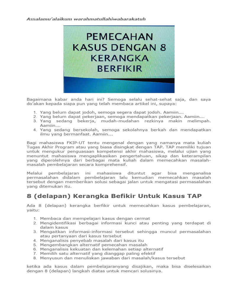 Contoh Kasus Pak Dany | PDF