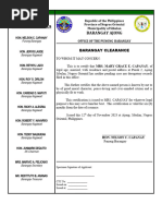 Barangay Certification Forms | PDF | Philippines