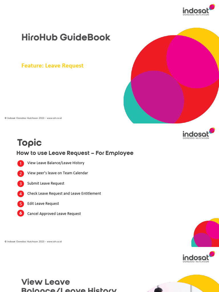 HiroHub Leave Request Guide | PDF | Computing