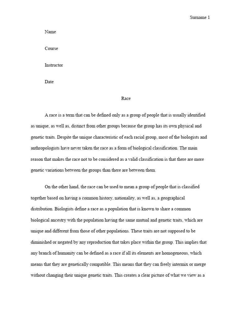 Race | PDF | Race (Human Categorization) | Human