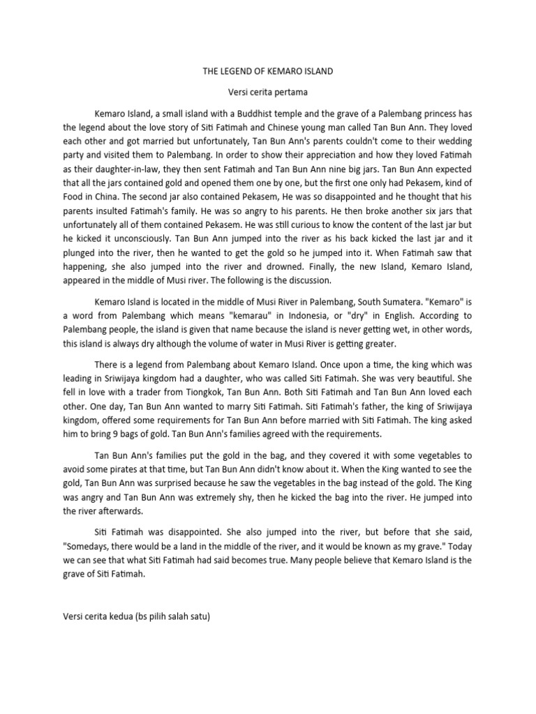 The Legend Of Kemaro Island 1 PDF