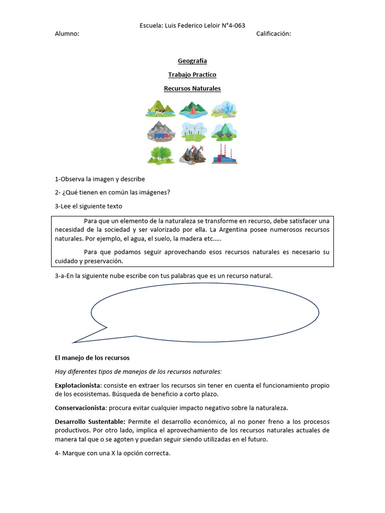 Recursos Naturales en Argentina | PDF | Desarrollo sostenible | Naturaleza